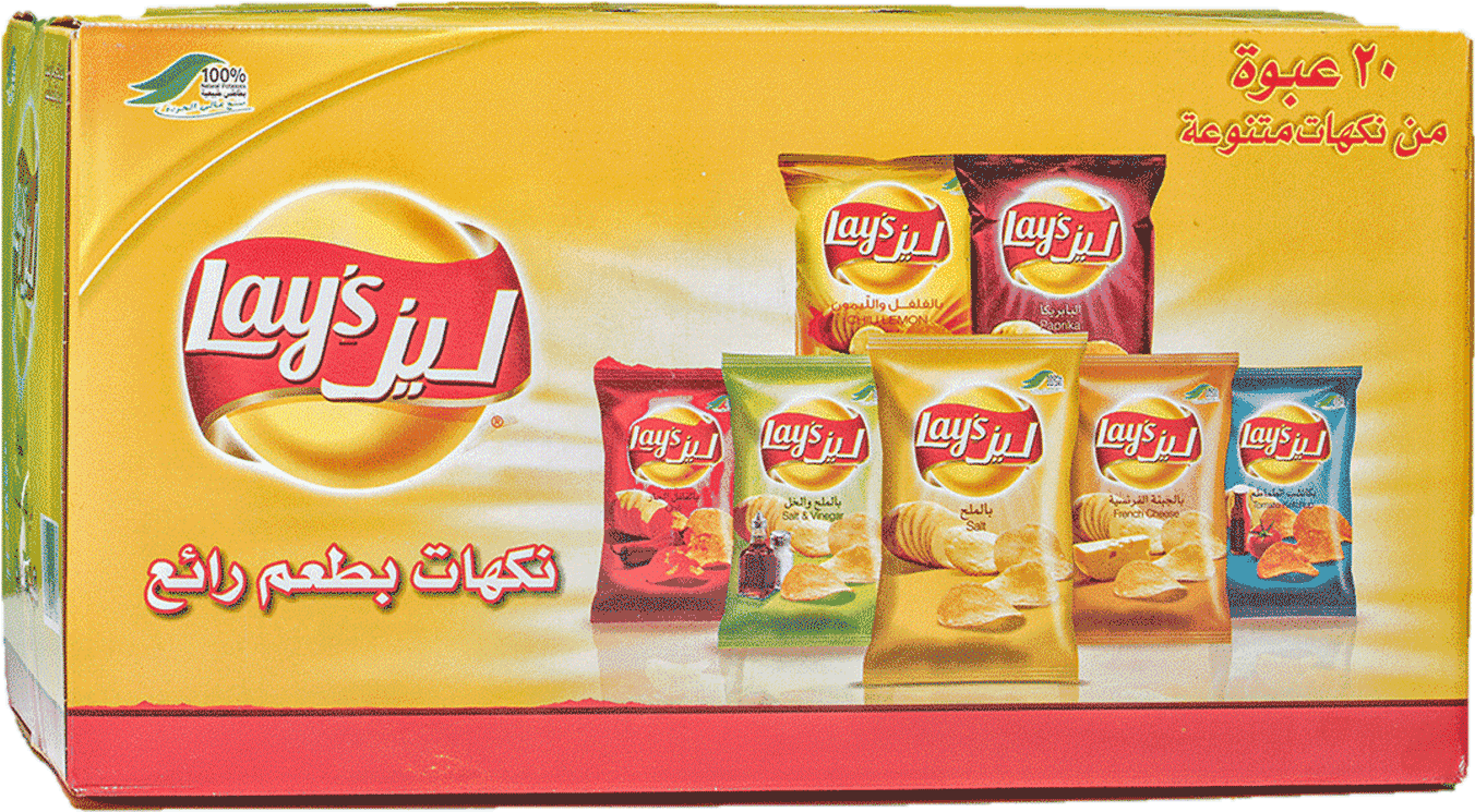 Lay's Assorted Box 14g*20 - Lay's (1382x1358), Png Download