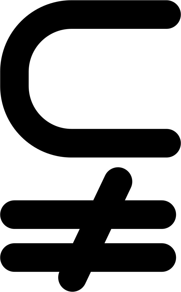 Subset Of Above Not Equal To Symbol Comments (610x982), Png Download