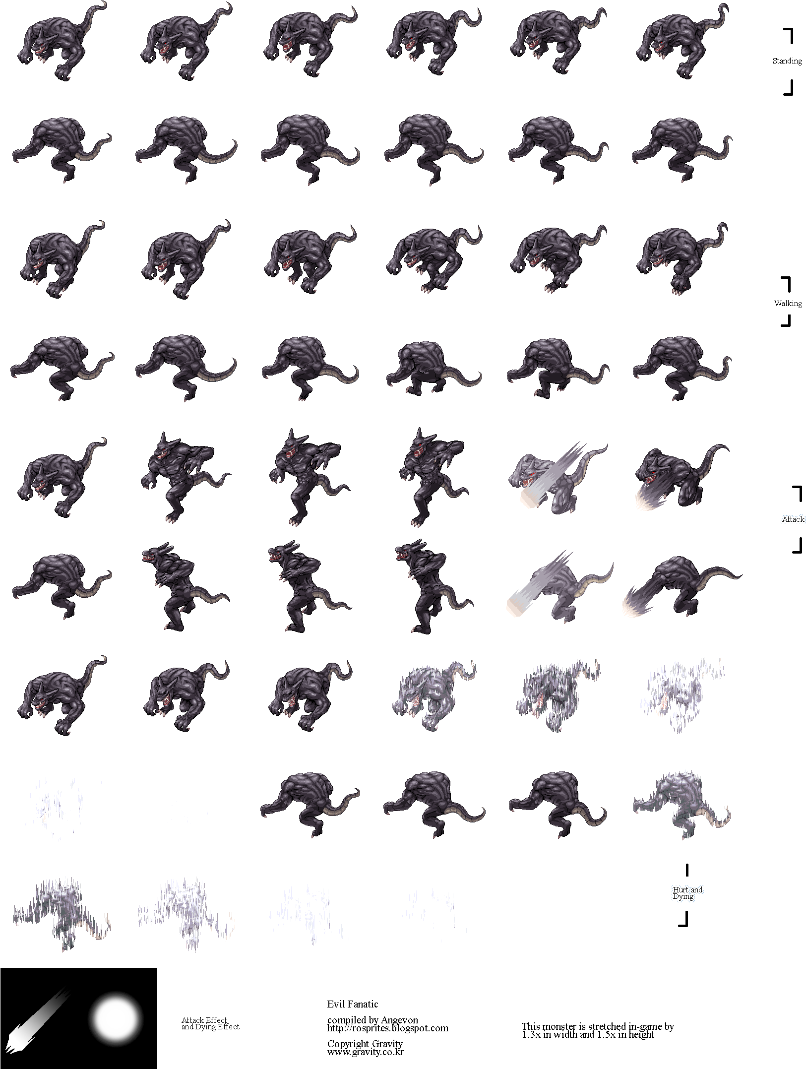 Download Evil Shadow - Shadow Monster Sprite Sheet | Transparent PNG ...