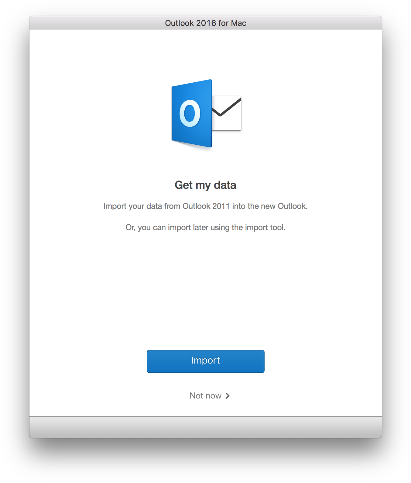 Download Welcome To Outlook Screen - Microsoft Office 2016 ...