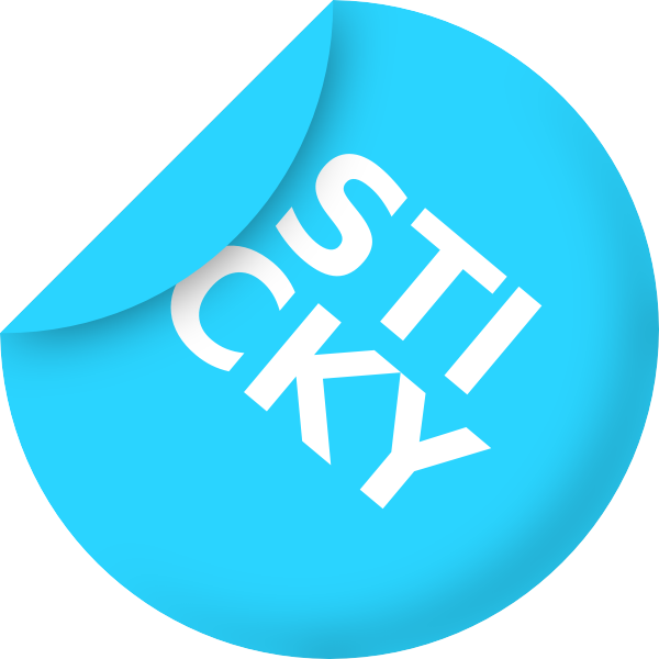 How To Set Use Blue Sticker Label Svg Vector (600x600), Png Download