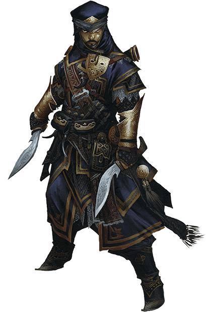 3 Zadim Iconic Human Slayer - Slayer Pathfinder Png (527x720), Png Download