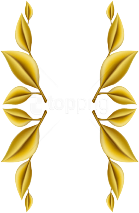 Download Free Png Download Gold Leaves Decoration Clipart Png - Golden ...