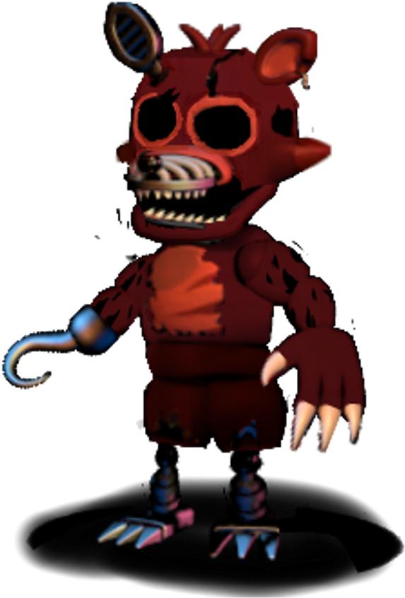 Download Nightmare Foxy [sfm Fnaf]'s Image - Cartoon | Transparent PNG ...