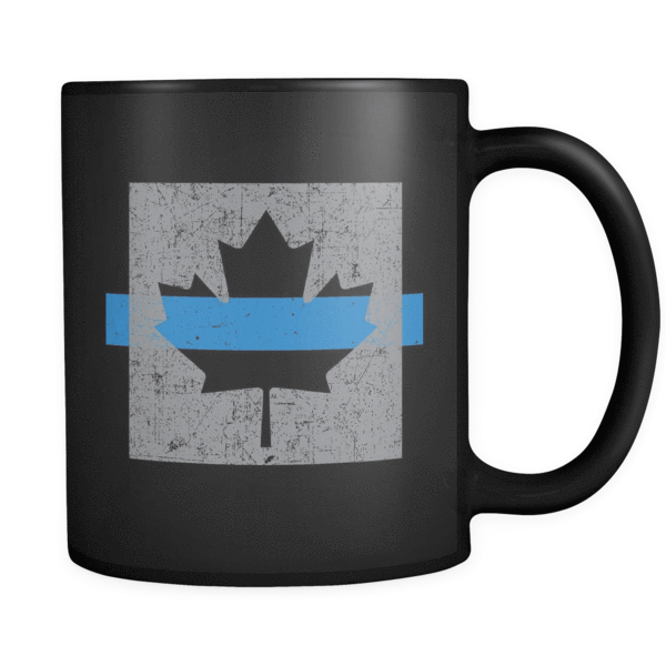 Thin Blue Line Canada Flag - I M Just Here For The Savasana (600x600 ...