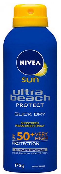 Download Nivea Sun Ultra Beach Protect Spf50 Sunscreen Spray - Nivea ...