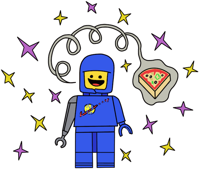 Lego Movie 2 Benny - Cartoon (1000x750), Png Download