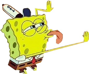Spongebob Gift Meme - Spongebob Licking Meme Transparent (604x568), Png ...