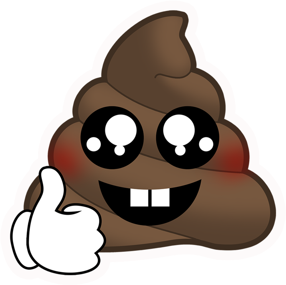 Mad Poop Emoji - Pop Emoji (1024x1024), Png Download