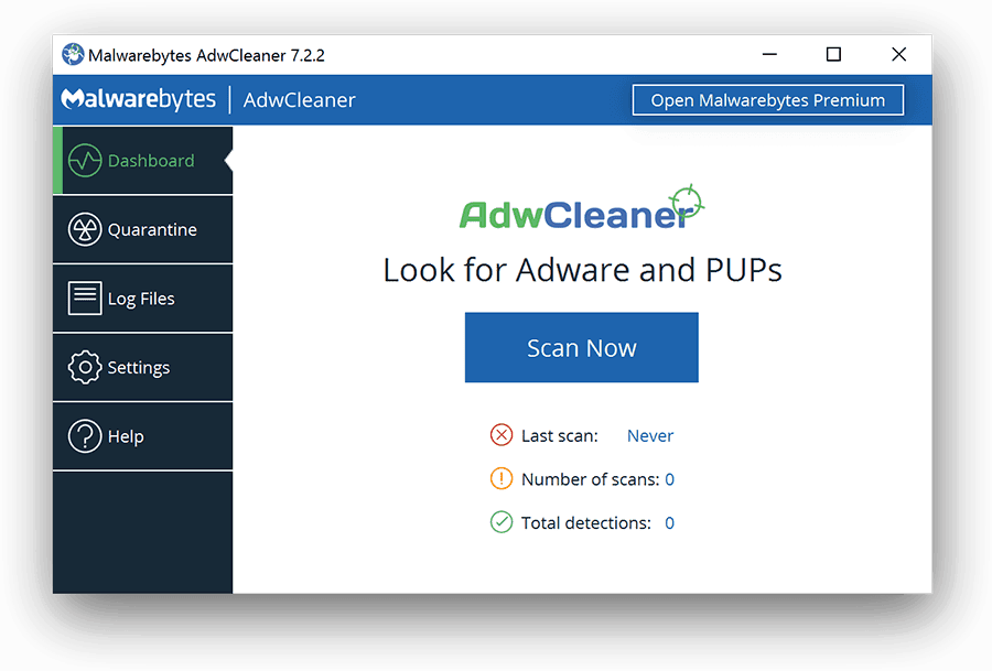 Adwcleaner Main - Adwcleaner (900x609), Png Download