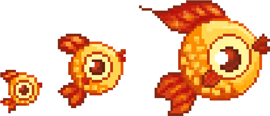 [oc][cc]gold Coin Fish Lifecycle - Cartoon (1077x482), Png Download