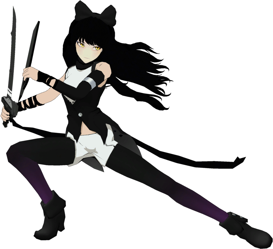 One Of The Full Renders Recently Used In A Poster - Rwby Blake ...