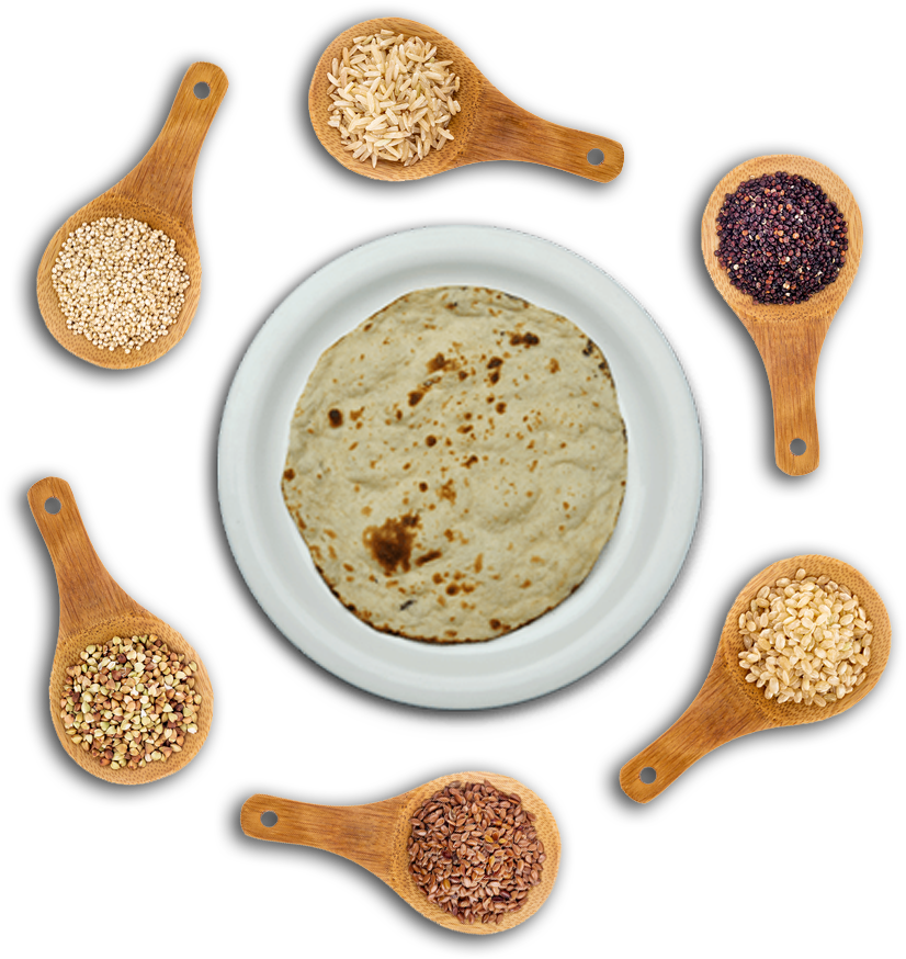 Multi Millet Tawa Roti (1000x1000), Png Download