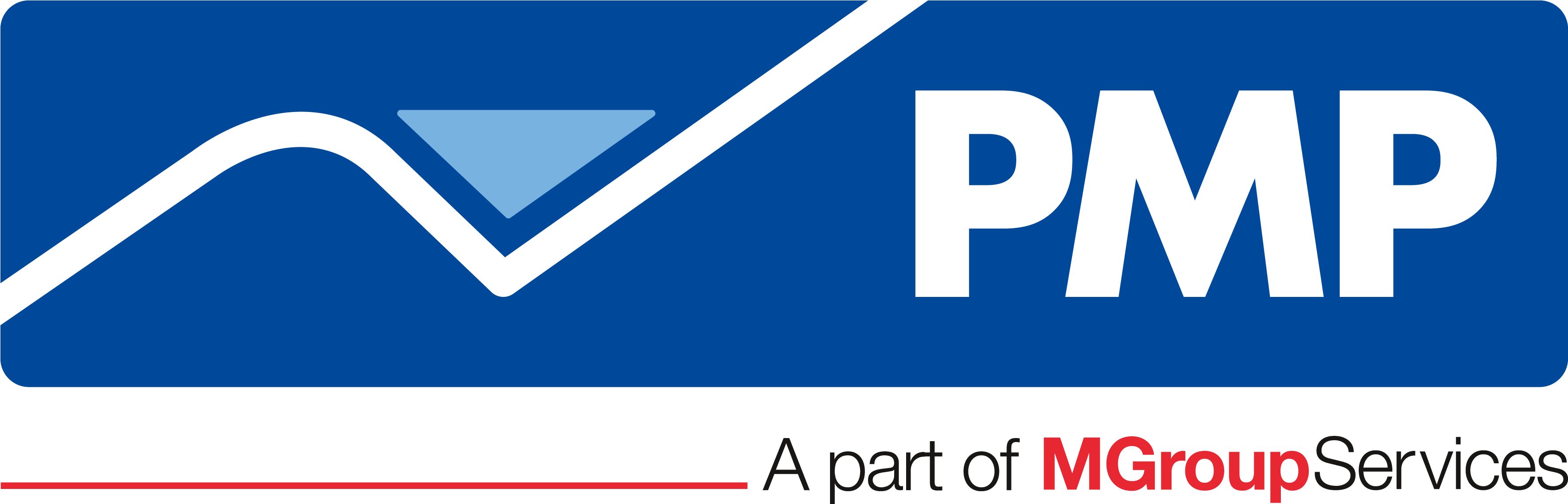 Pmp Logo Positive [blue] - Sign (3602x1181), Png Download