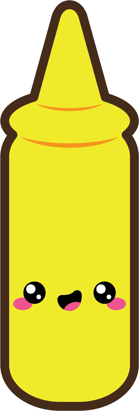 Cute Mustard (558x1404), Png Download