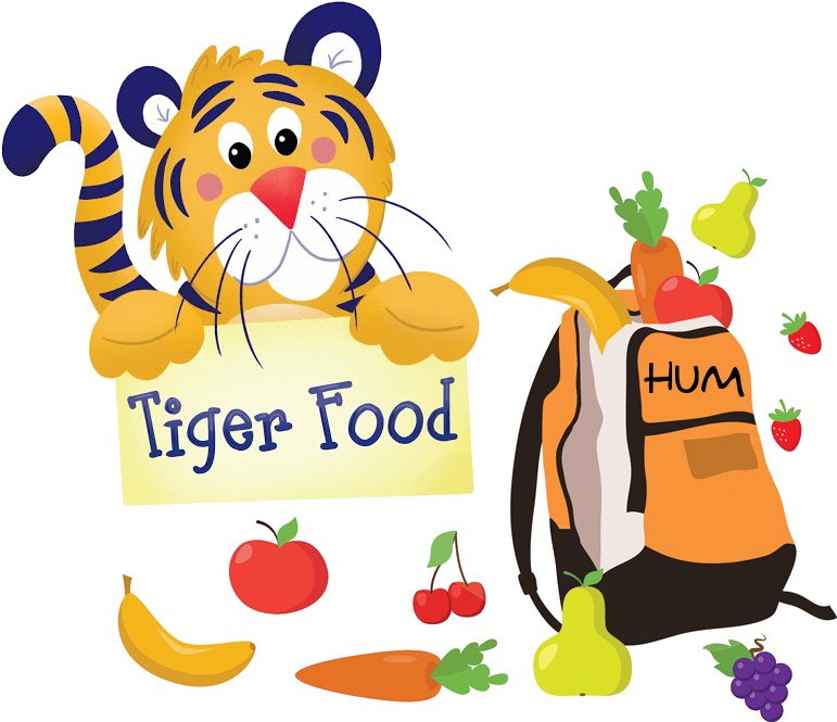 Clipart - Tiger Food (826x722), Png Download
