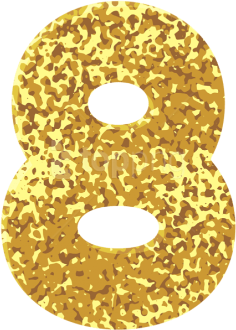 Free Png Gold Style Number Eight Png Images Transparent - Paper ...