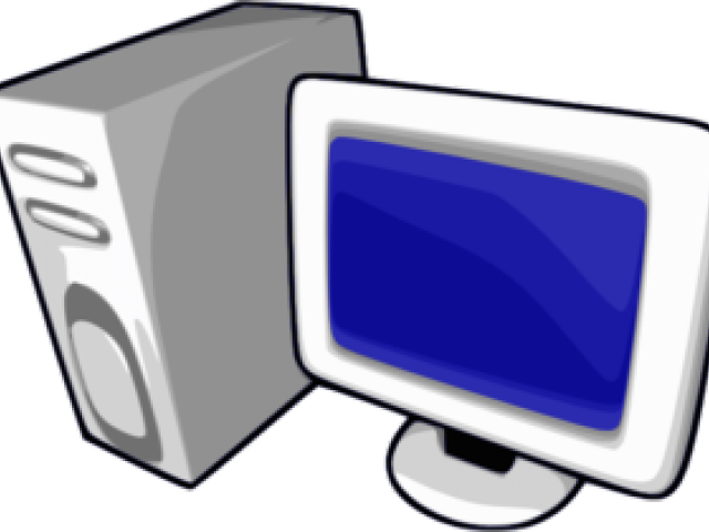 Pc Clipart Broken Computer - Transparent Computer Vector Free (640x480 ...