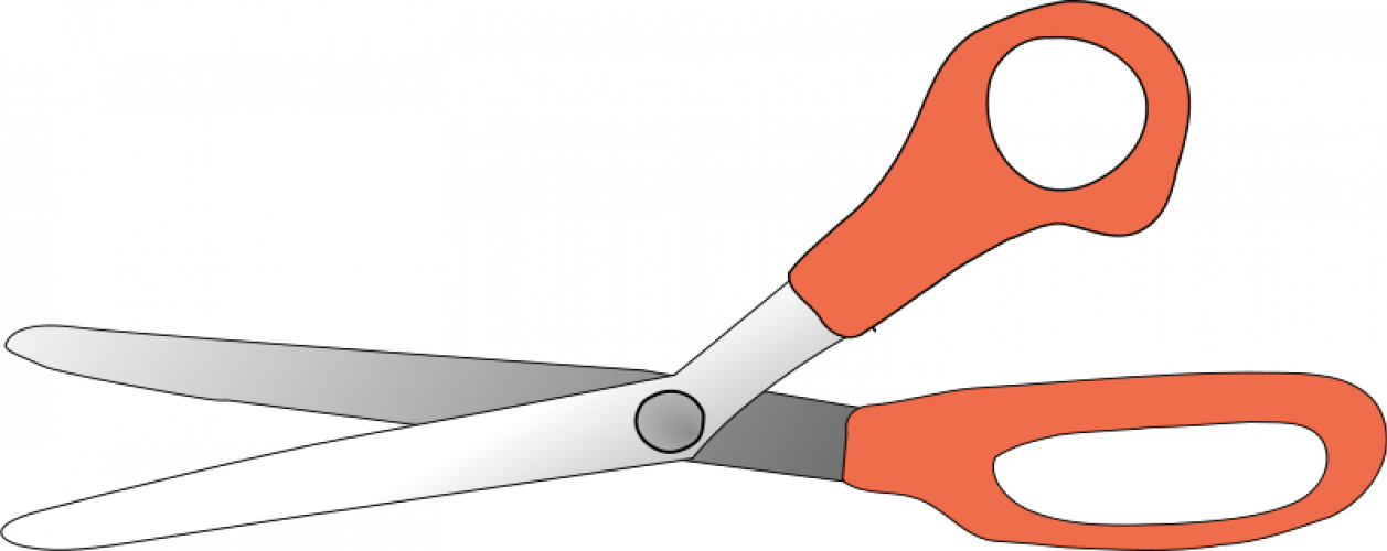 Scissors Vector Graphics - Scissors Clip Art (1257x500), Png Download