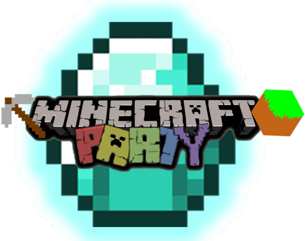 Minecraft Clipart Transparent Background - Minecraft Party Logo ...