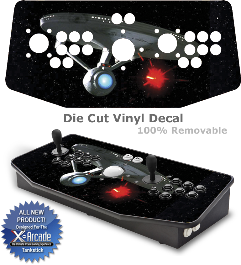 Star Trek X-arcade Tankstick Graphic Overlay - Skin Neo Geo (800x869 ...