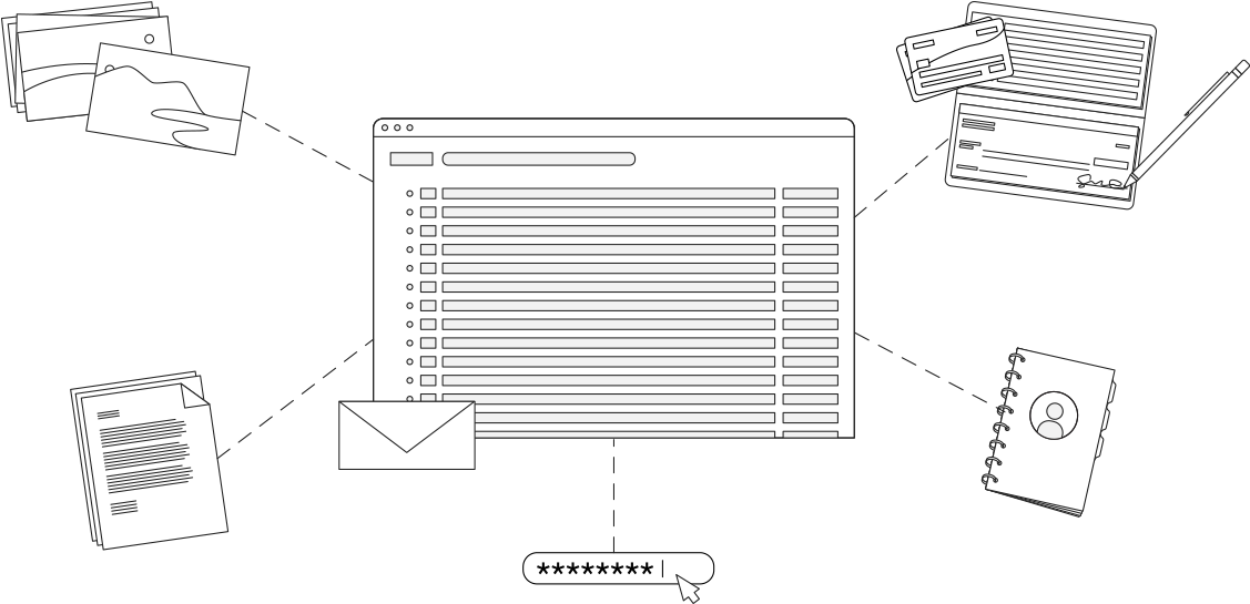 Email Is The Root Of Your Online Identity - Diagram (1200x820), Png ...