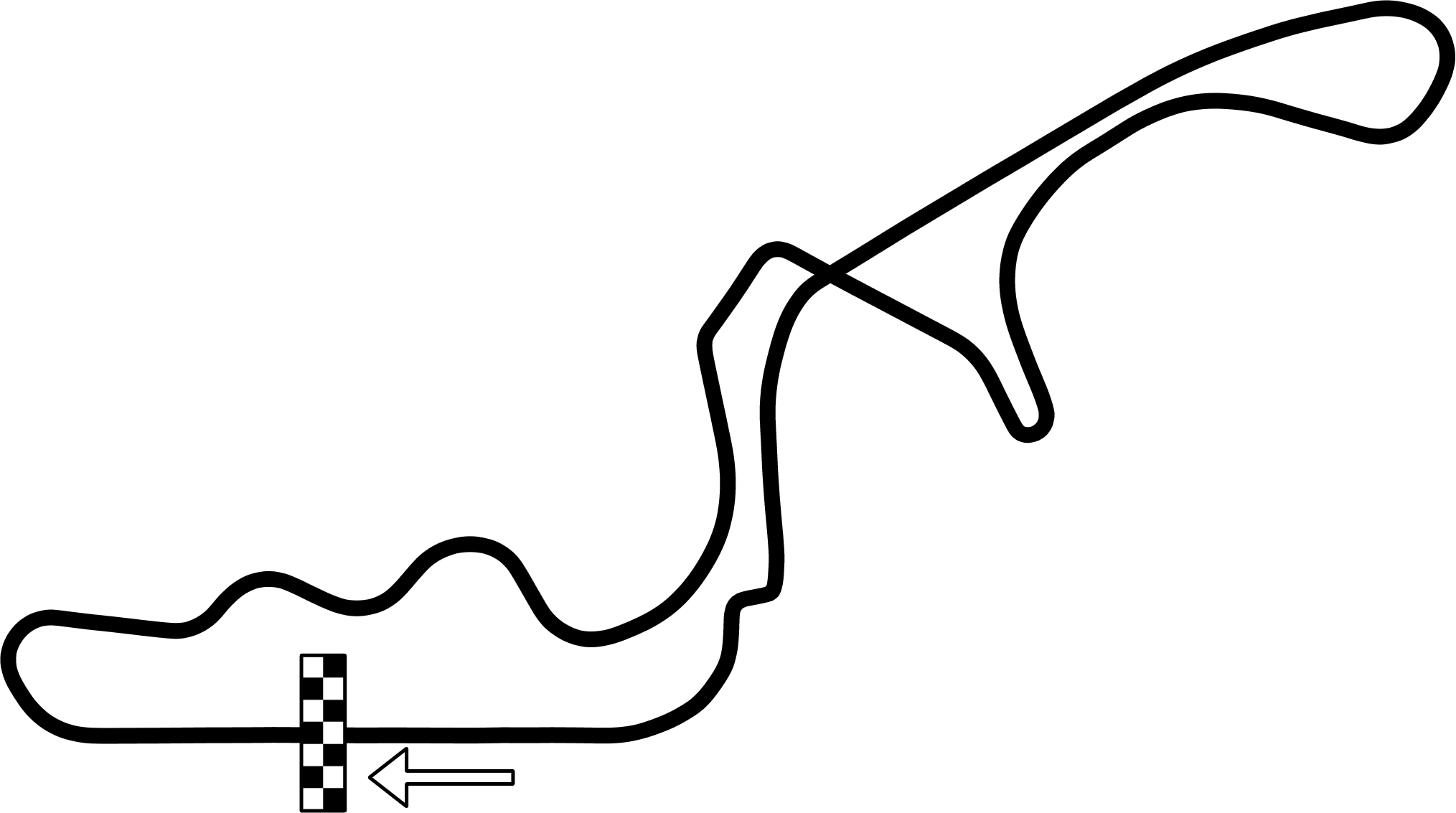 Grand Prix Circuit - Suzuka Circuit Png (2029x1133), Png Download