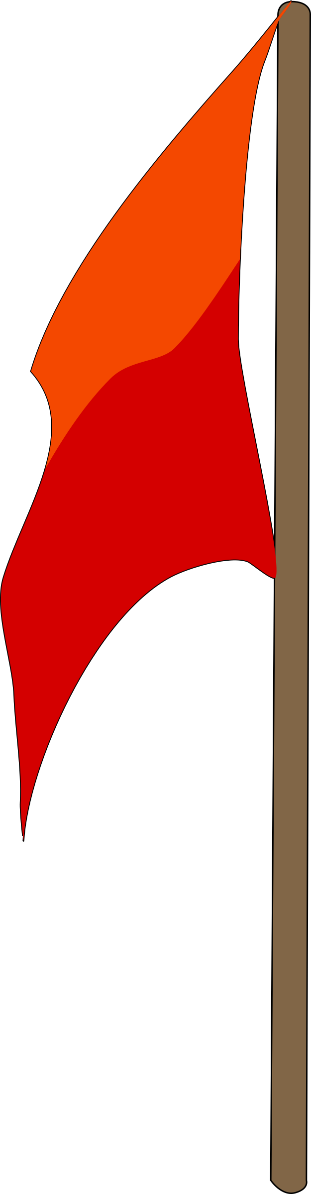 Two Color Big Image Png - Color Flag Png (625x2400), Png Download