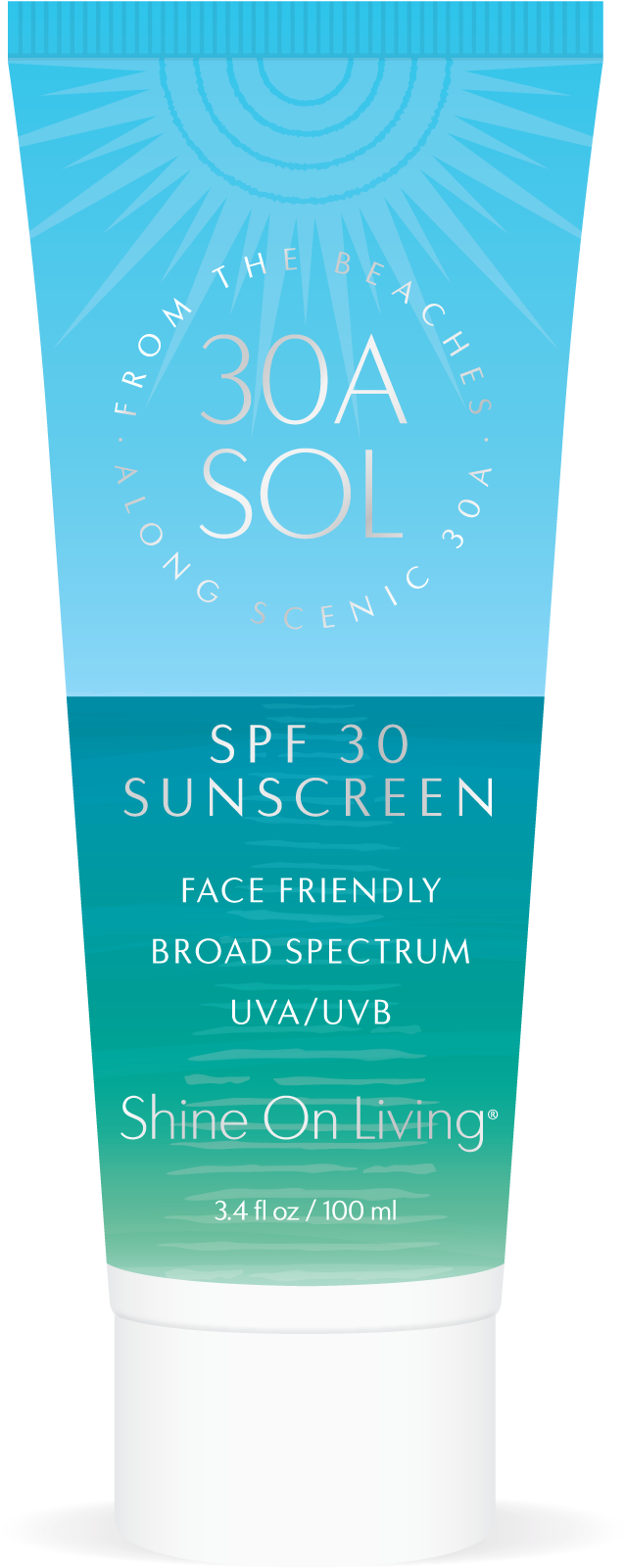 30a Sol Spf 30 Sunscreen (676x1600), Png Download