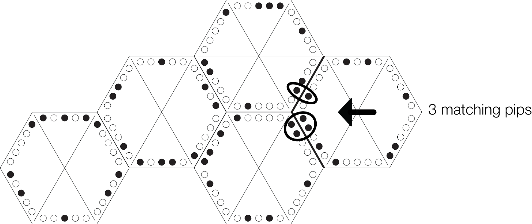This Tile Placement Matches 3 Pips And Therefore Would - Diagram ...