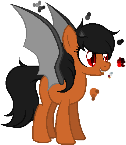 Zipperdrawz, Bat Wings, Demon Pony, Fangs, Horns, Oc, - Horns Demon ...