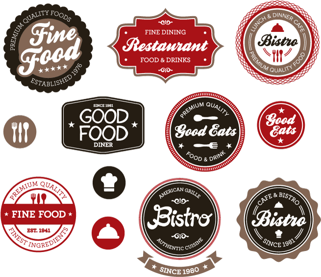 Restaurant Labels - Restaurant (699x589), Png Download