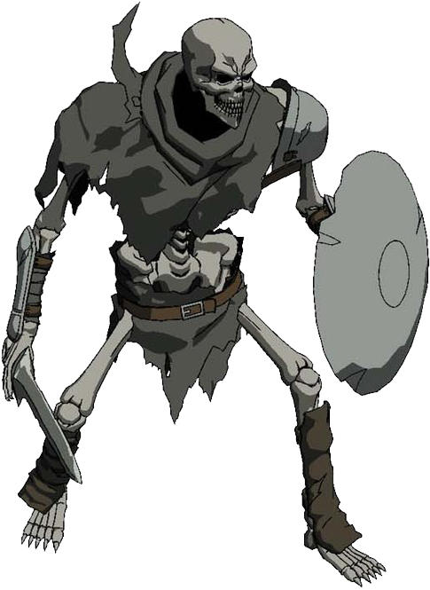 Undead Skeleton Databook 01 - Skeleton Undead Png (484x685), Png Download