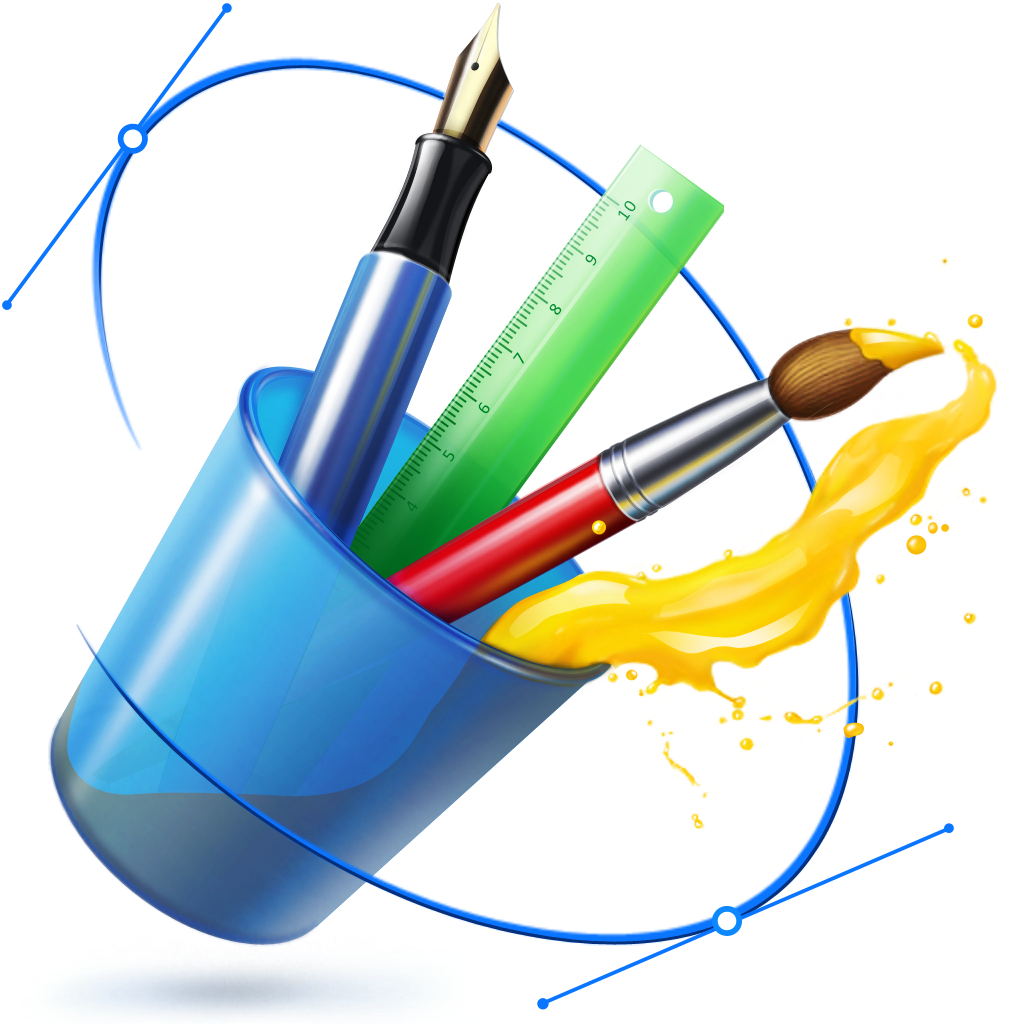 Drawing Brush Logo Png - Graphic Designs Software Icons (1024x1024 ...