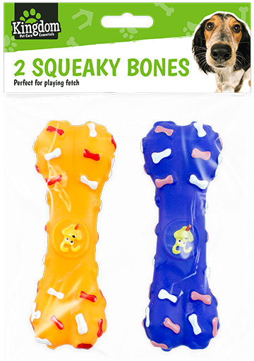 Squeaky Bone Dog Toy - Guard Dog (800x620), Png Download
