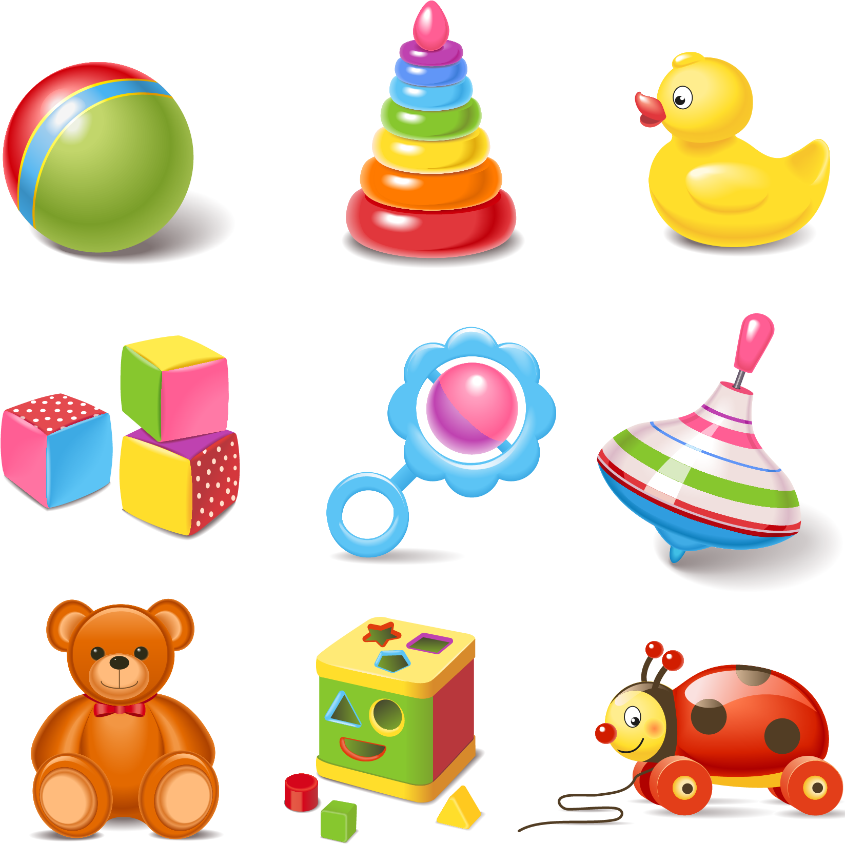 Toy Stock Photography Child Icon - Baby Toys Vector Png (1647x1646 ...