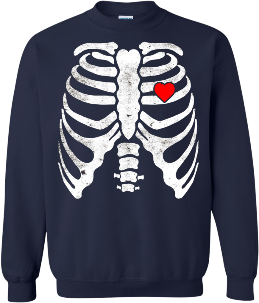 Skeleton Heart Rib Cage X Ray Kids Valentines Day T - Halloween ...