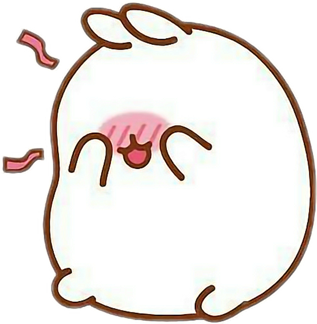 Molang Sticker - Drawing (1024x1045), Png Download