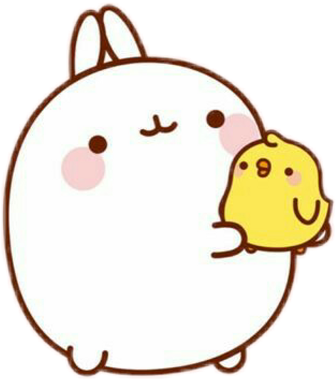 Molang Sticker - Cartoon (1024x1805), Png Download