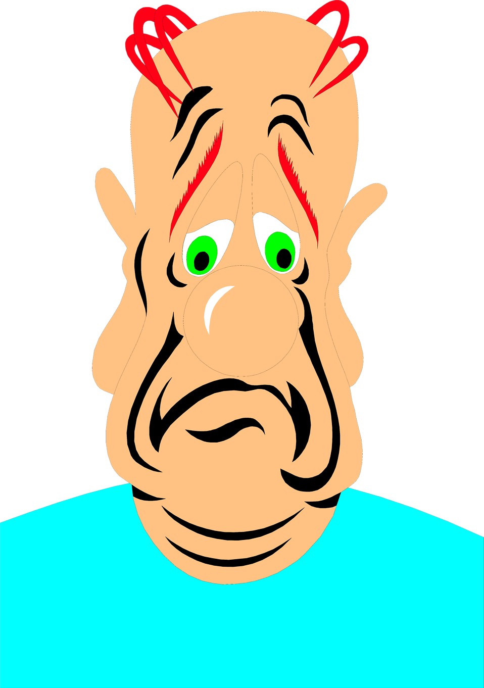 Download Man Free Illustration Of A Cartoon - Sad Cartoon | Transparent ...