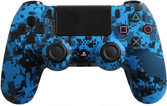 Blue Fire Ps4 Controller (600x600), Png Download