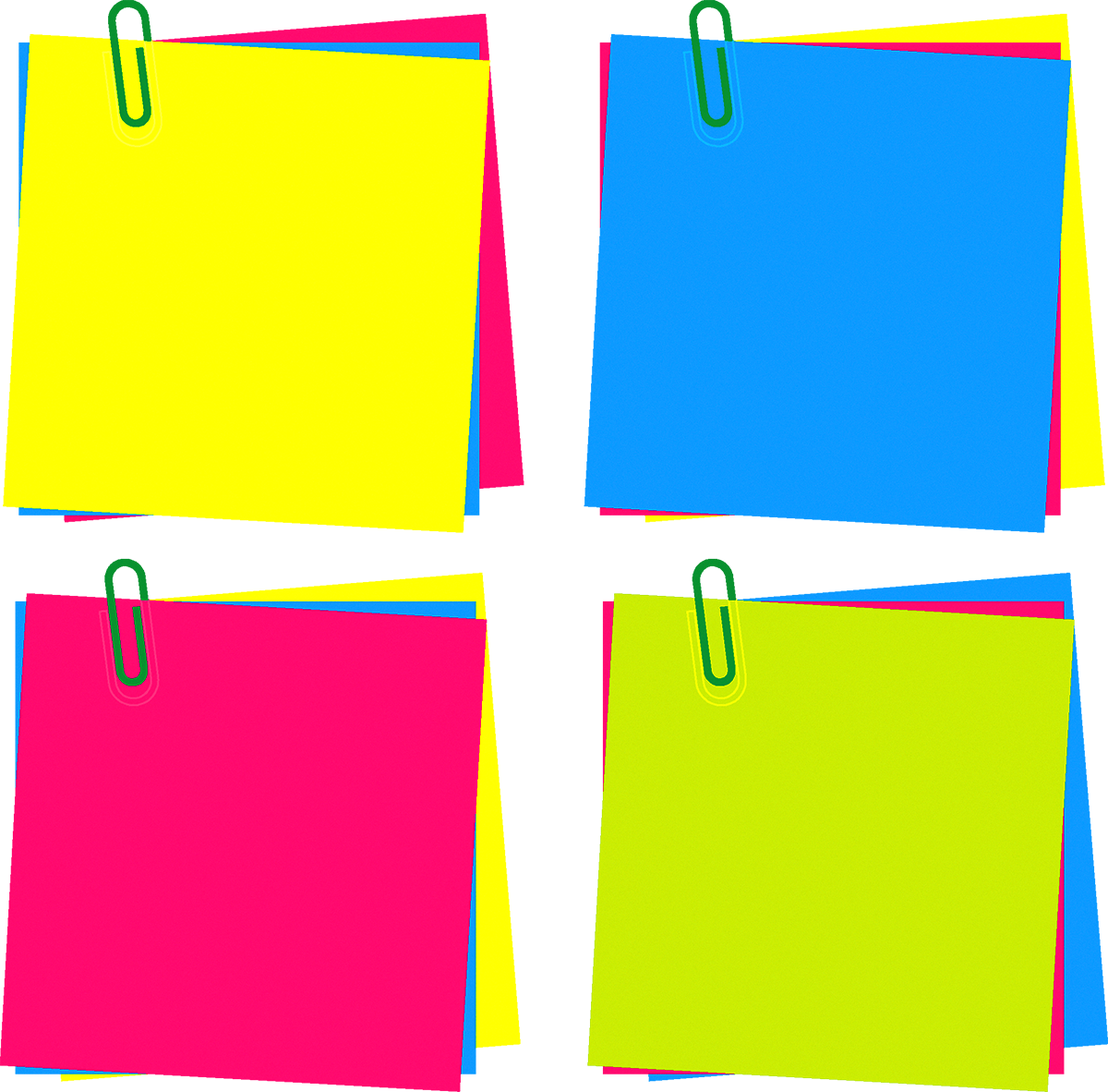 Post It Paper Sticker - Paper Vector (1200x1182), Png Download