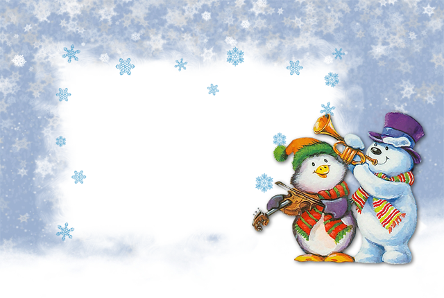 Frame-61 - Transparent Winter Snow Frames Png (640x430), Png Download