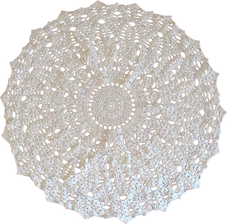 White Crochet Doily - Lacy Doily Transparent (910x910), Png Download