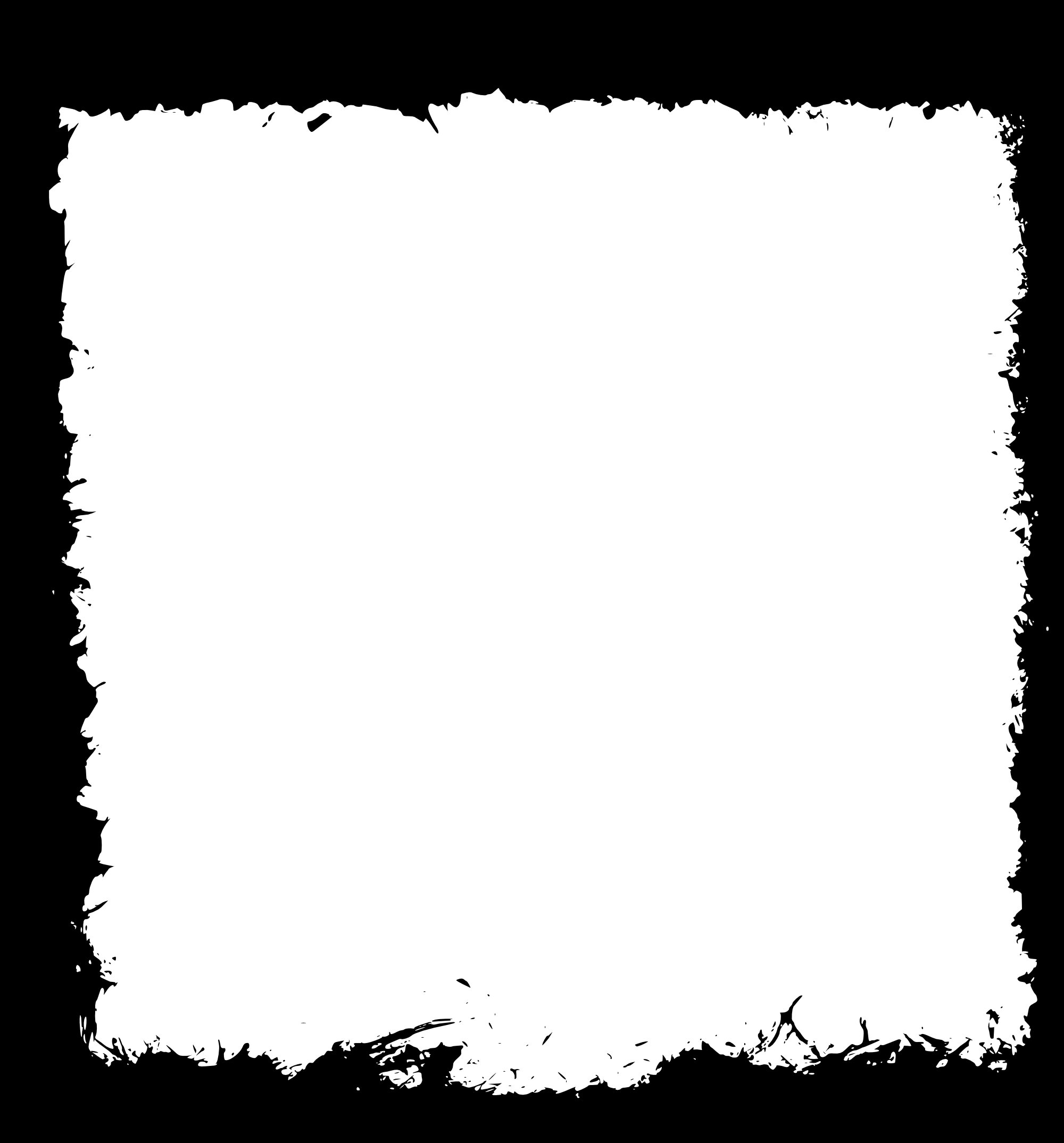 Square Border Transparent Download - Square Grunge (2000x2150), Png ...