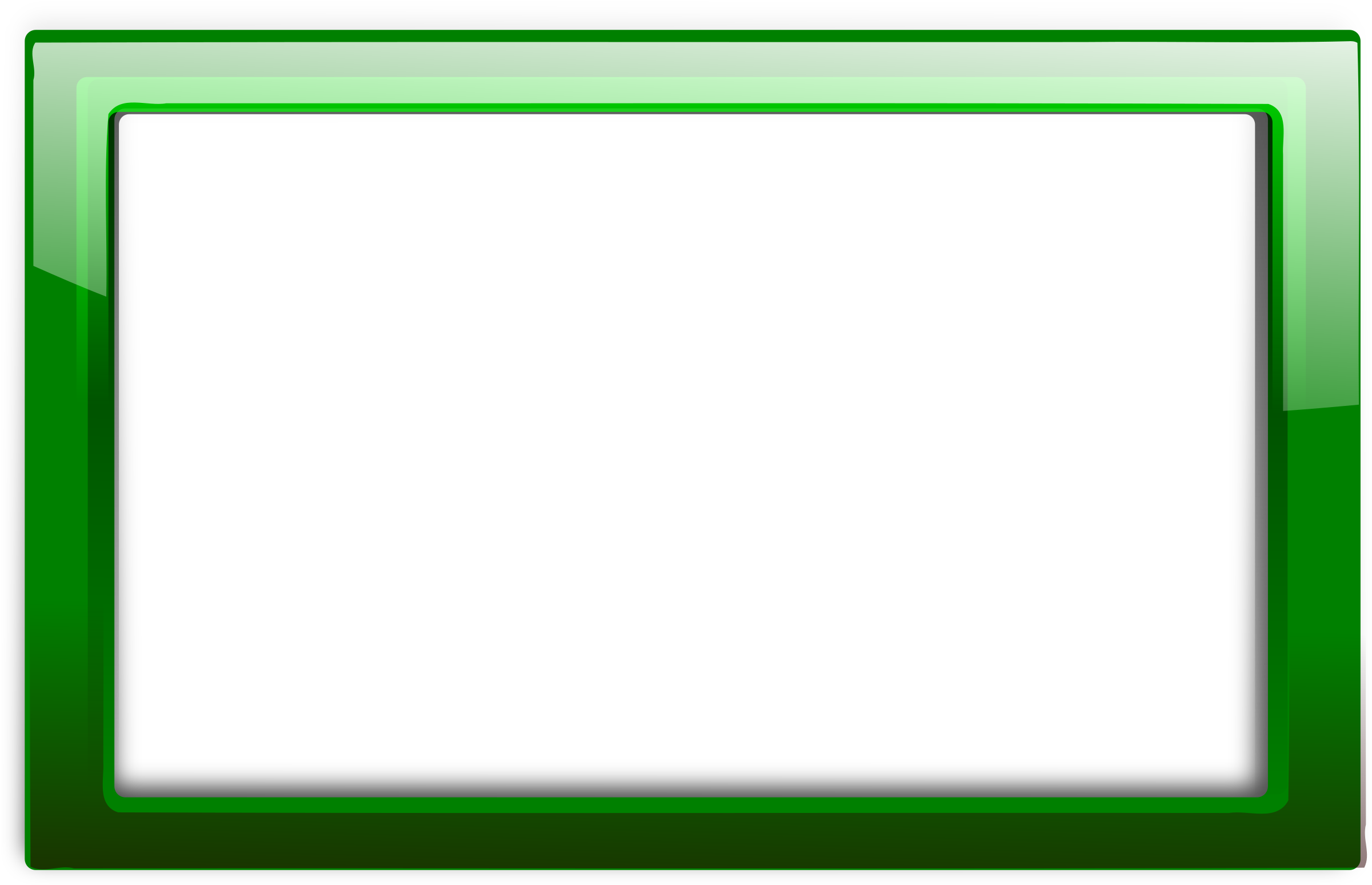 Medium Image - Green Borders And Frames (800x519), Png Download