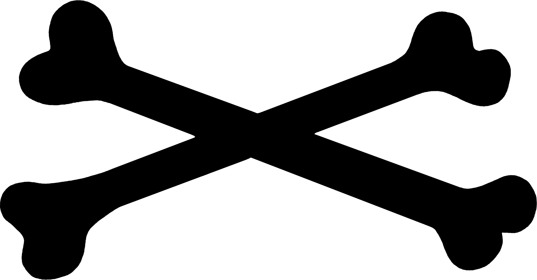 Download Black Cross Bones With Transparent Background - Cross ...