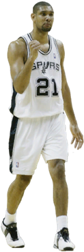 Image - Tim Duncan White Background (384x384), Png Download