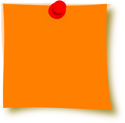 Download New Clip Art At Clker Com Vector - Orange Post It Note Png | Transparent PNG Download ...