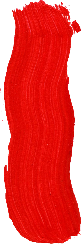Red Paint Brush Stroke - Illustration (289x848), Png Download